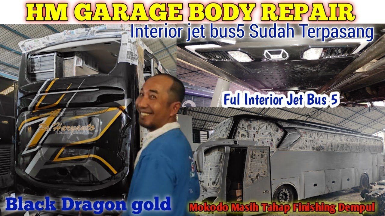 UPDATE TERBARU JETBUS 5 PO HARYANTO SUDAH TAHAP INTERIOR SUDAH ...