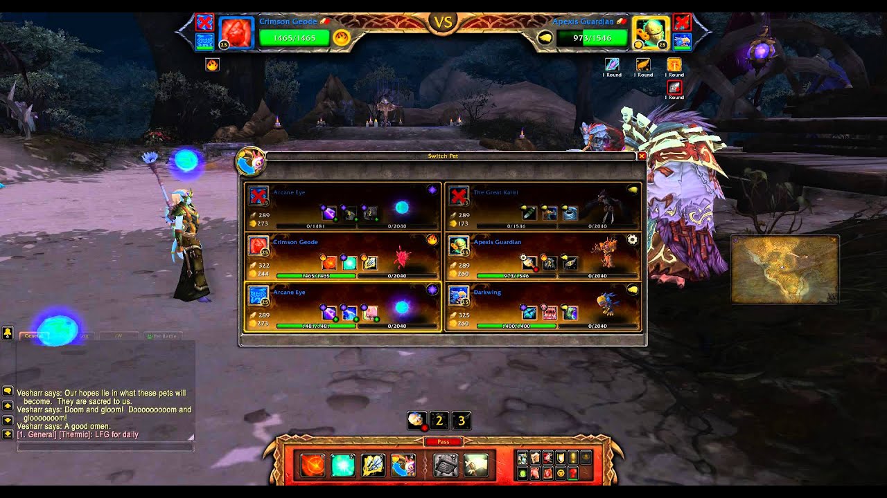 World of Warcraft, Vesharr- Grand Master Pet Tamer Beat Basic captured ...