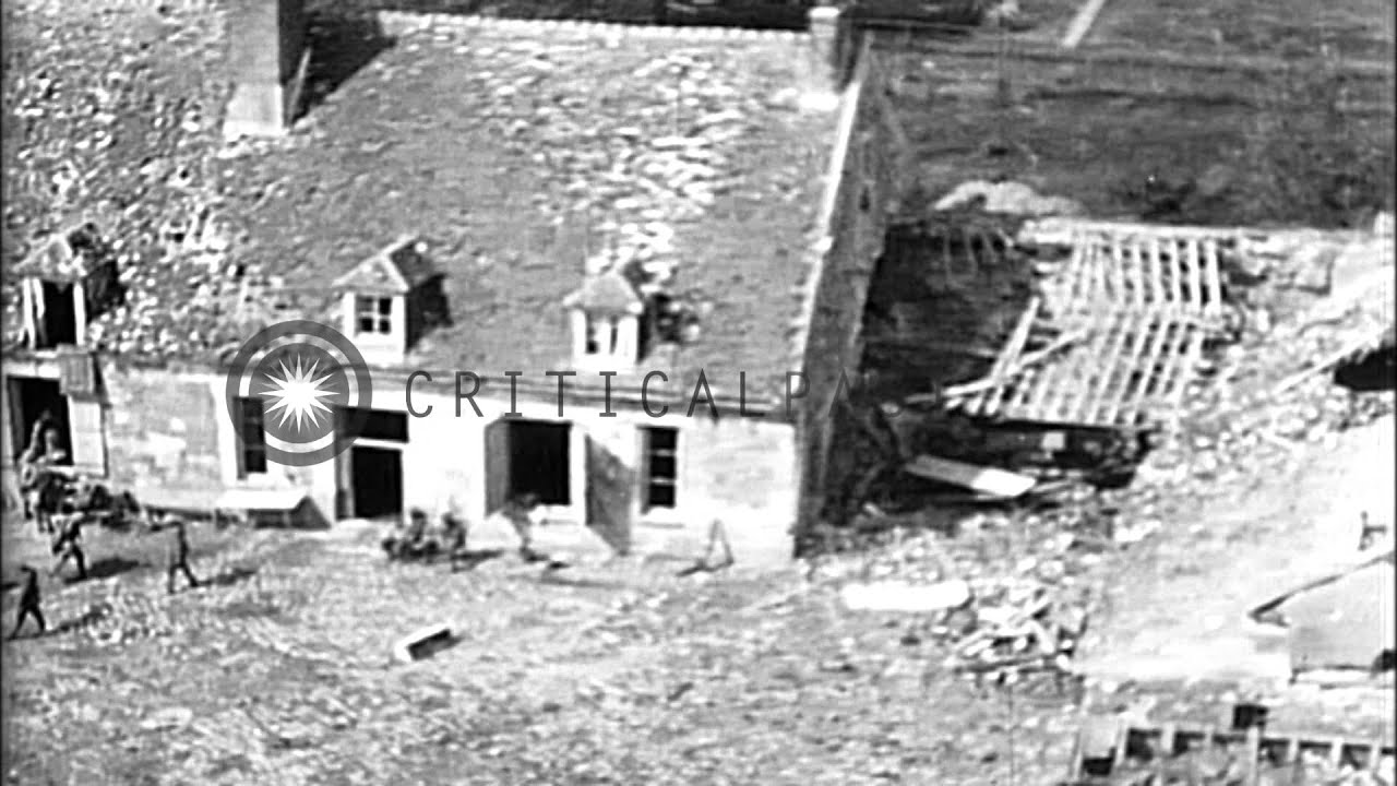 Smoke rises from German shells exploding on US lines on the Western ...