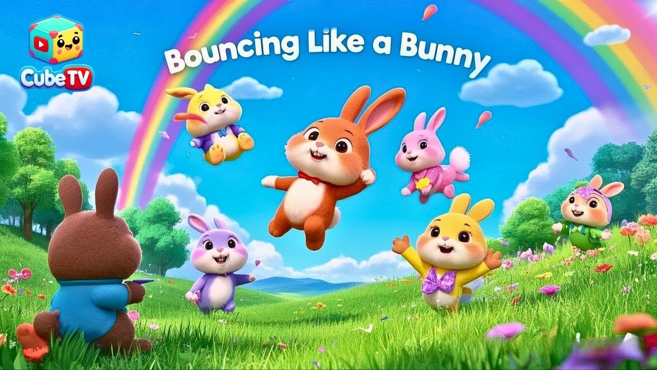 Bouncing Like Bunny | @CubeTVKids Fun Kids Song - YouTube