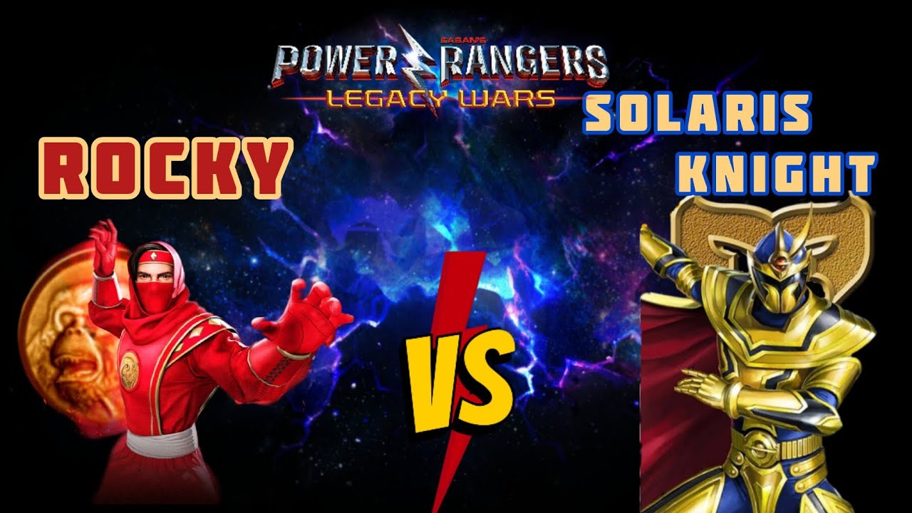 Power Rangers Legacy Wars Rocky vs Solaris knight - YouTube