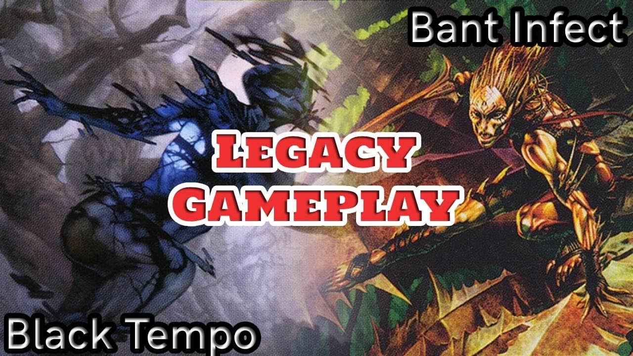 MTG Legacy 1K event | Round 3: Black Tempo Scam vs Bant Infect - YouTube