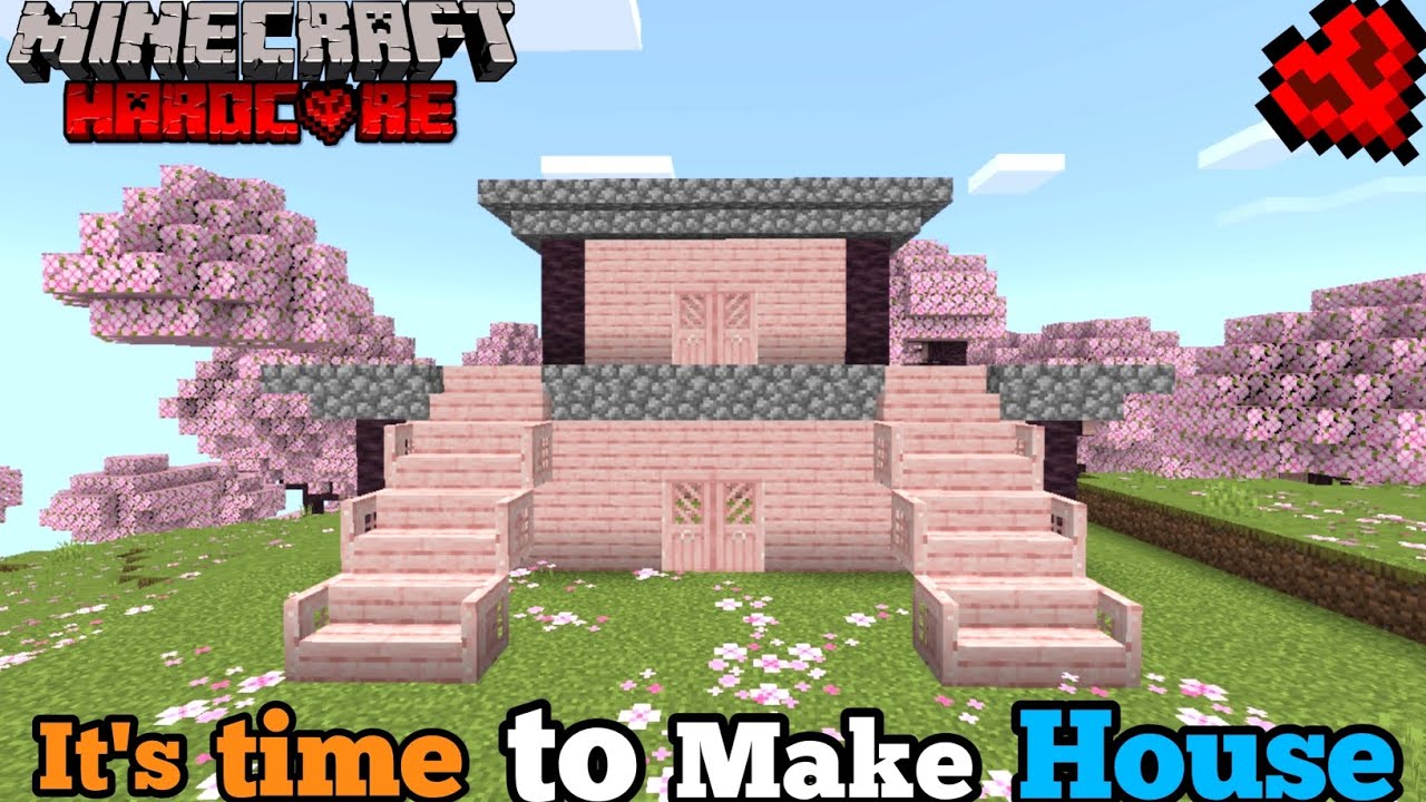 Make A Beautiful House In Minecraft Hardcore Series//Minecraft Hardcore ...