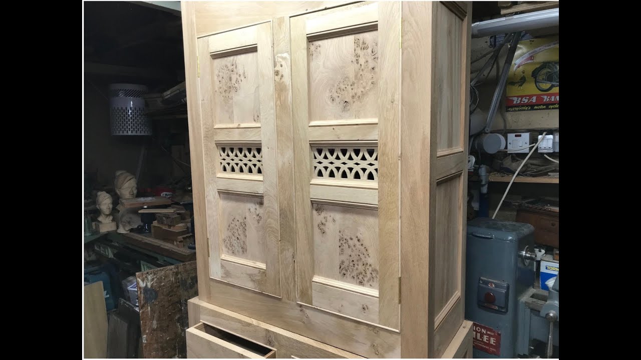 Door making. Making a Welsh bread and cheese cupboard. part 4. - YouTube