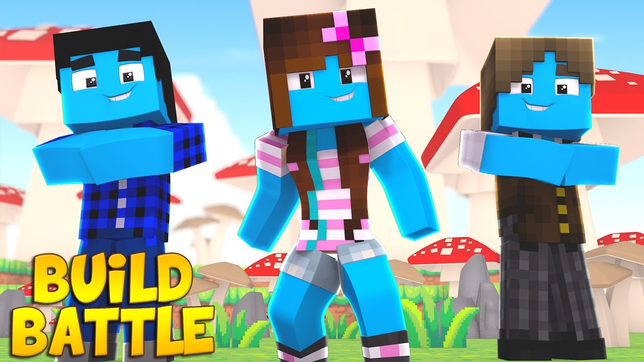 VAMOS CONSTRUIR OS SMURFS! - Build Battle Feat Jazzghost (Minecraft 1. ...