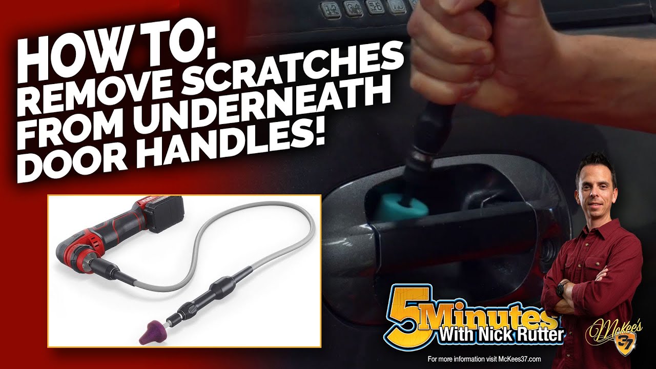 How To Machine Polish Scratches from Underneath Door Handles - YouTube