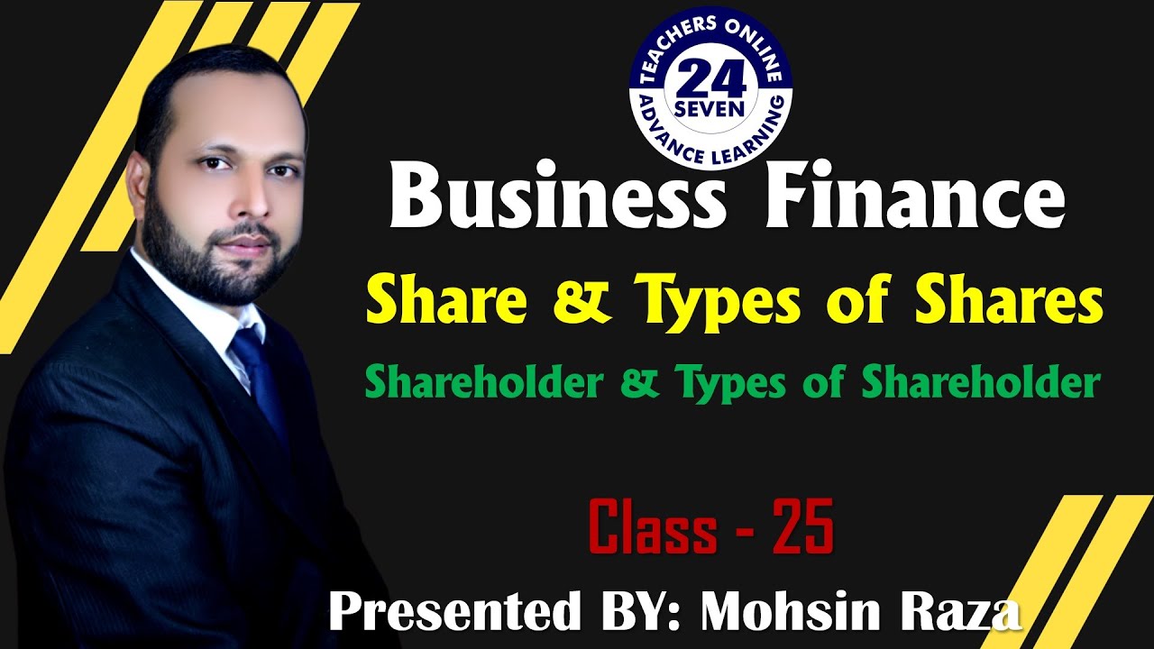 Acc501 Short Lecture 25 Vu Short Lecture Shares And Types Of Shares In Urdu Hindi