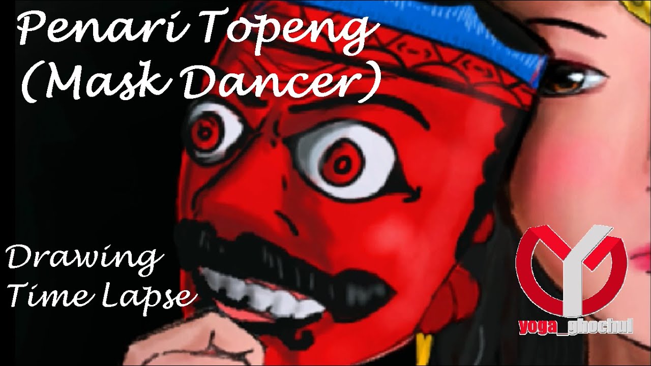 Menggambar Penari Topeng (Drawing a Mask Dancer) - YouTube