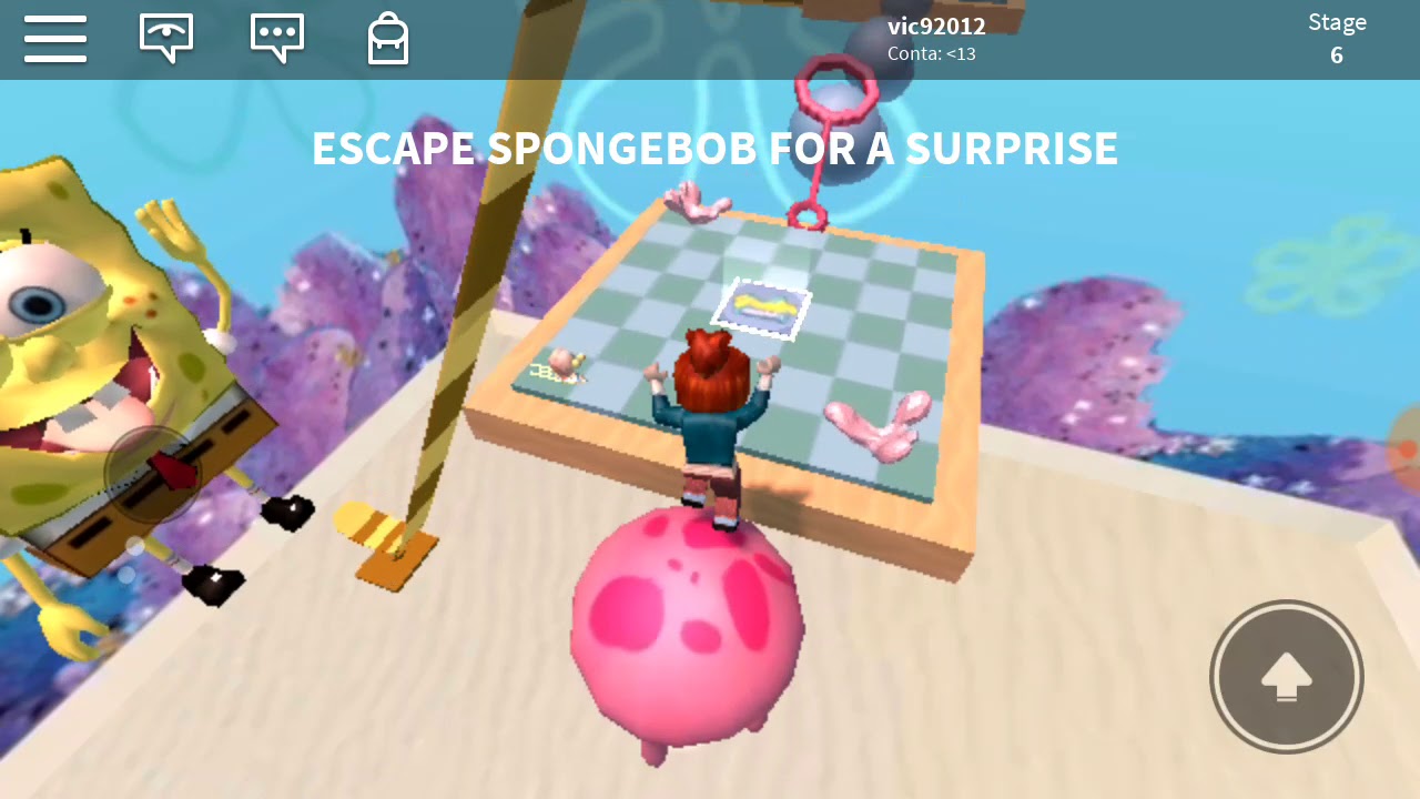 Escape do Bob Esponja . Com Caio (Escape Spongebob Obby) - YouTube