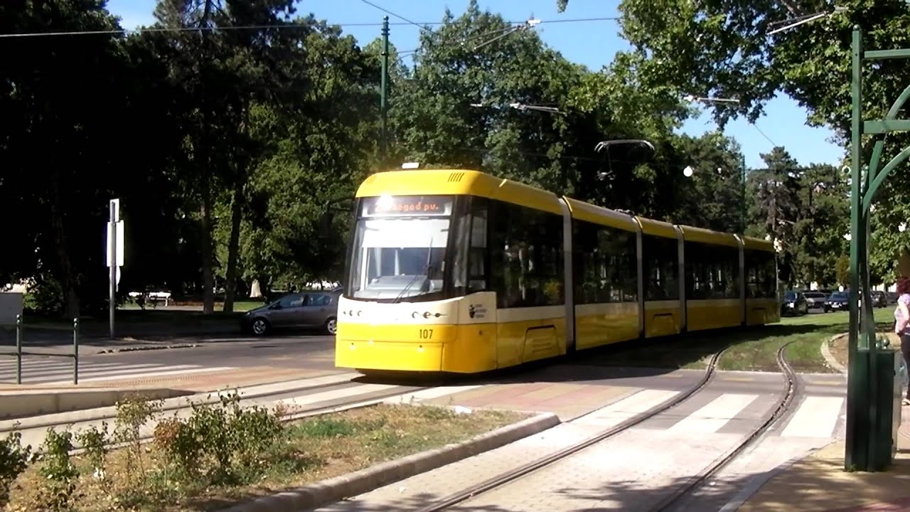 PESA Swing and Tatra trams in Szeged [1080p] - YouTube