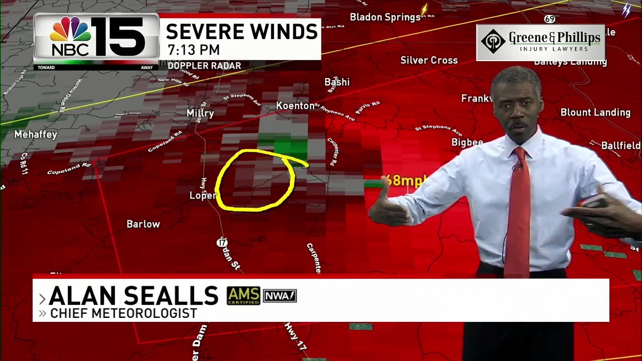 Chief Meteorologist Alan Sealls, Severe Weather Coverage, February 10 ...