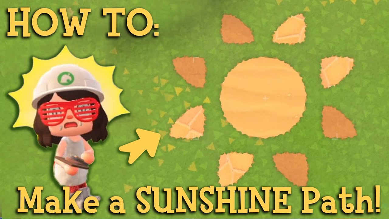 How to Make a Sunshine Path! - Animal Crossing New Horizons - YouTube