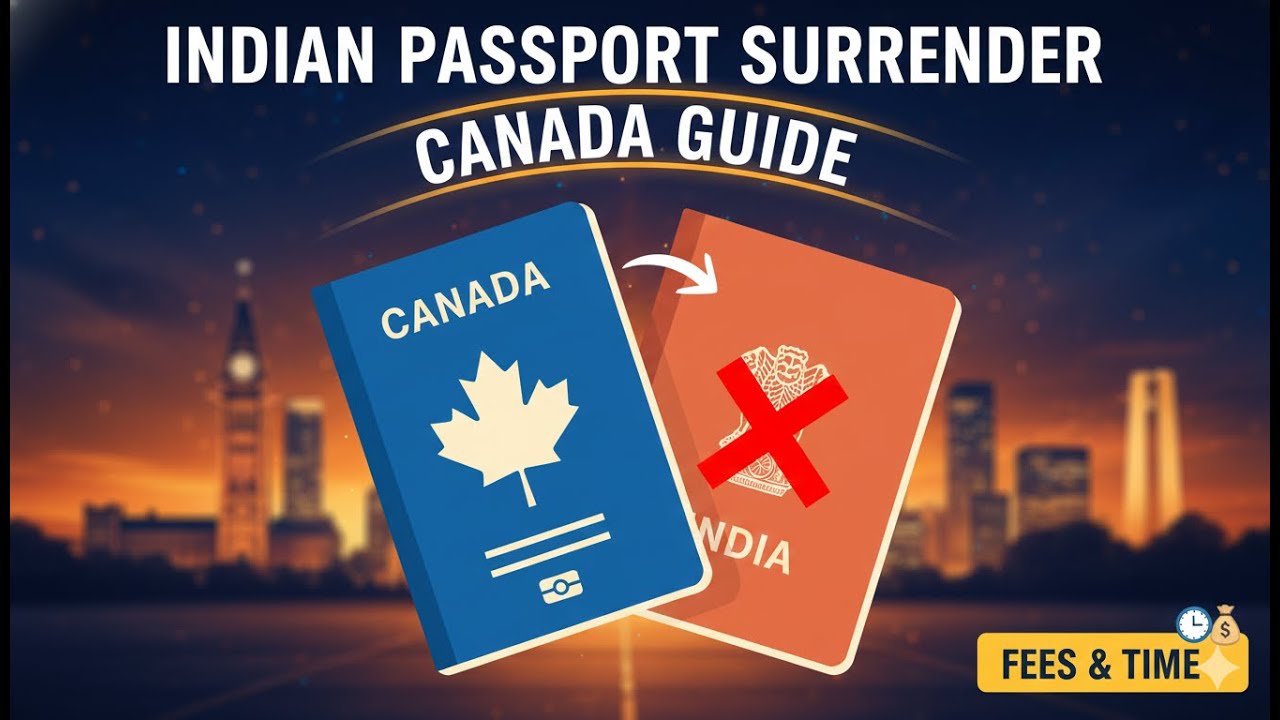 Indian Passport Surrender in Canada | Step-by-Step Process, Fees ...