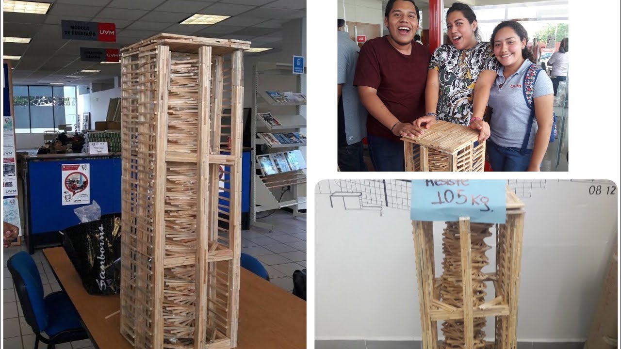 Torre de palitos de paleta - YouTube