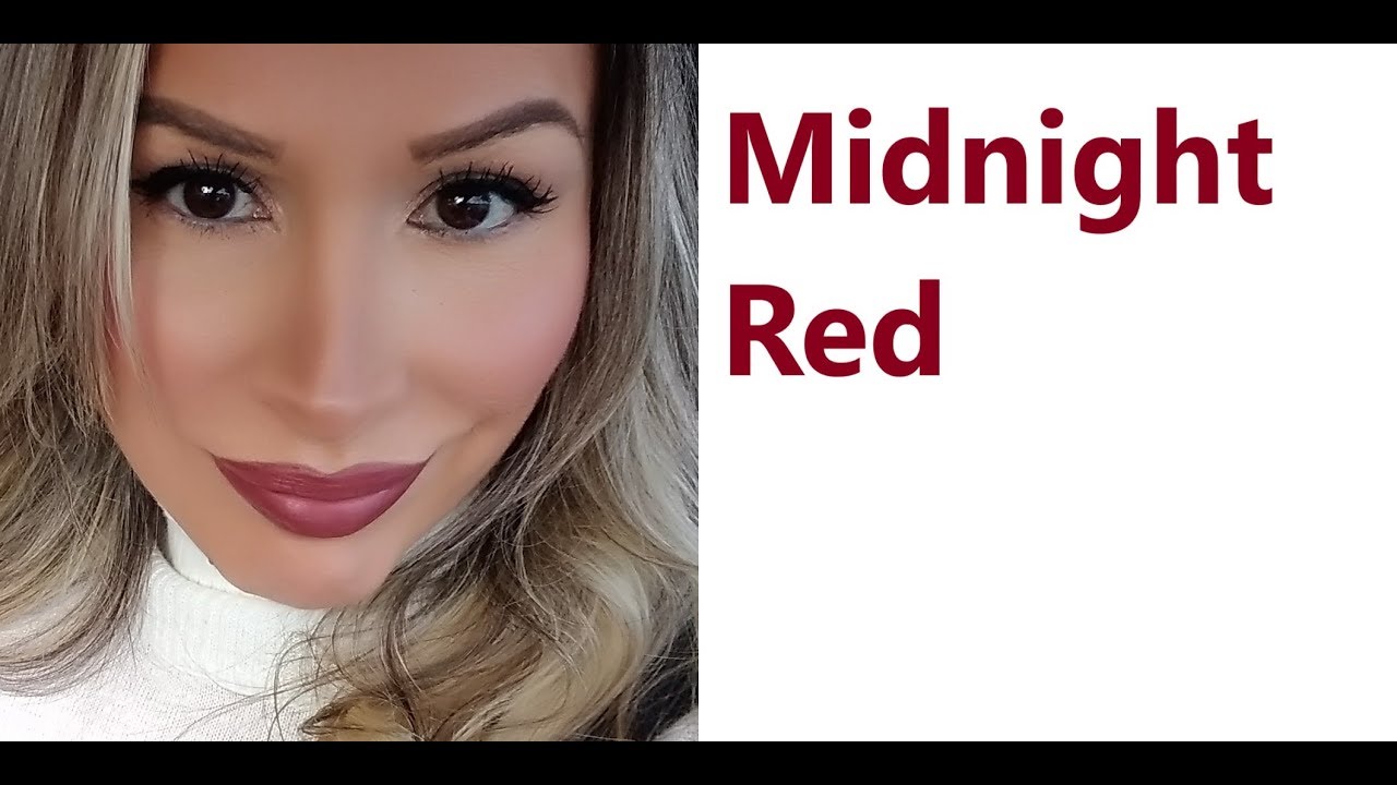 Batom Gel Semi-Matte Midnight Red Mary Kay - YouTube