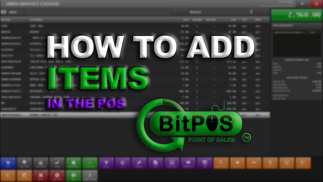 How to Add Items in BitPOS Point Of Sales | Item Adding in the ...