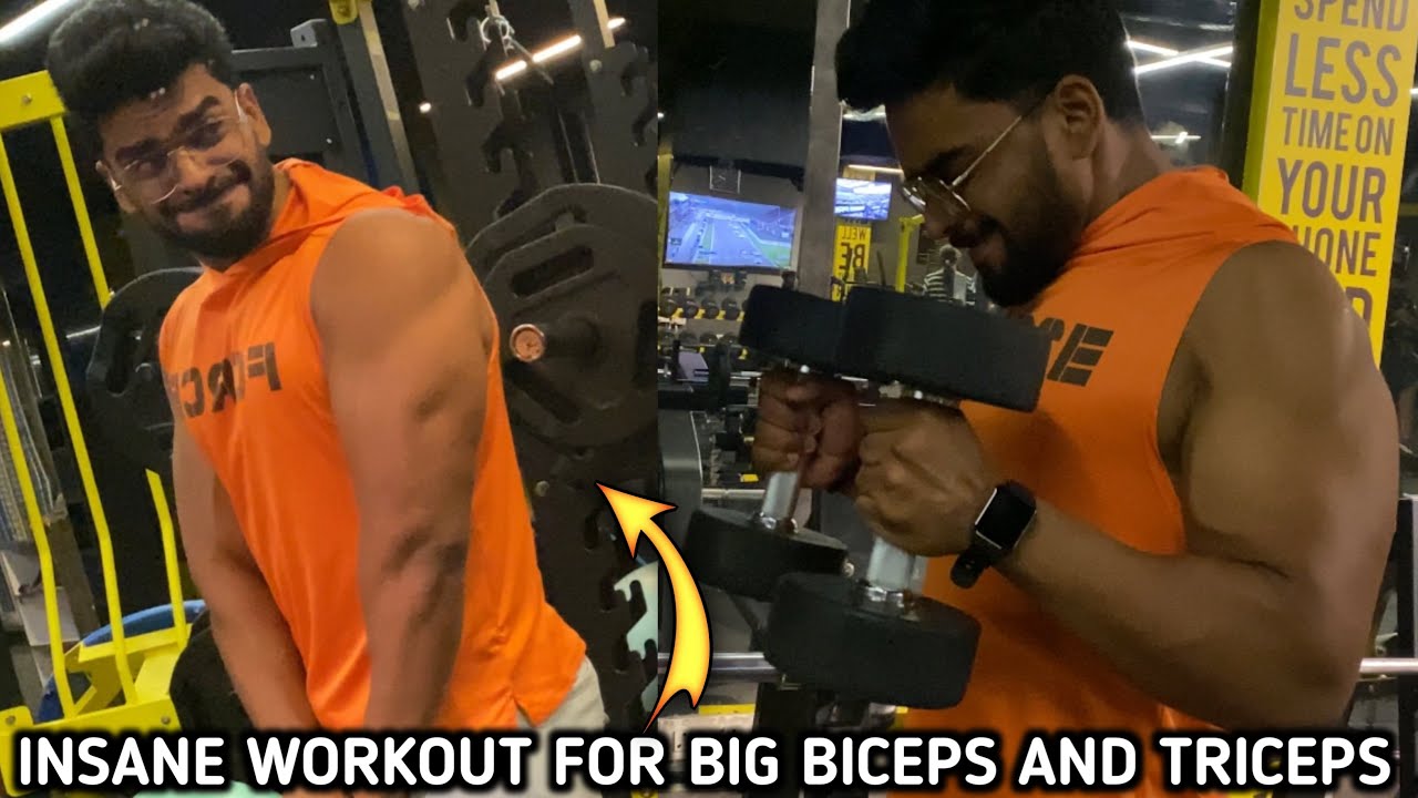 Insane workout for Big Biceps & Triceps ♥️⭐️ - YouTube