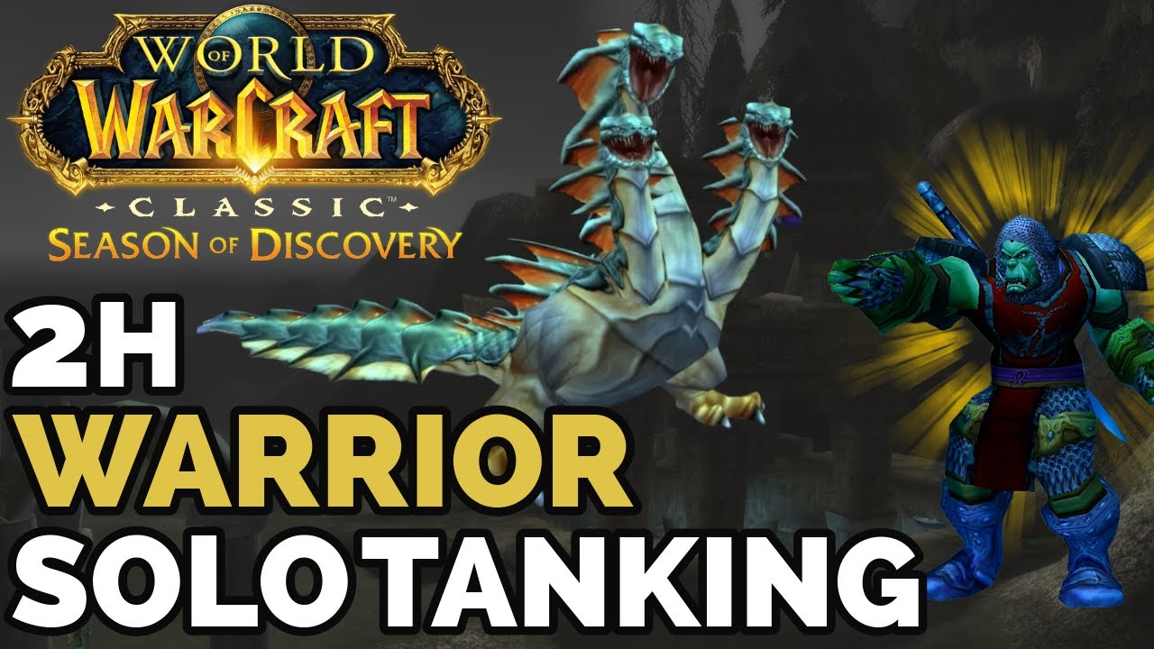 Warrior BFD Solo Tanking with Two Handed Sword - WoW SoD - YouTube
