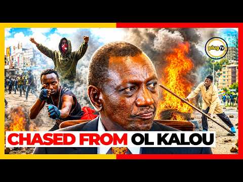 CHAOS in Ol Kalou: Residents REJECT Ruto UDA candidate – Billboard Dragged Down & Burned |Plug Tv