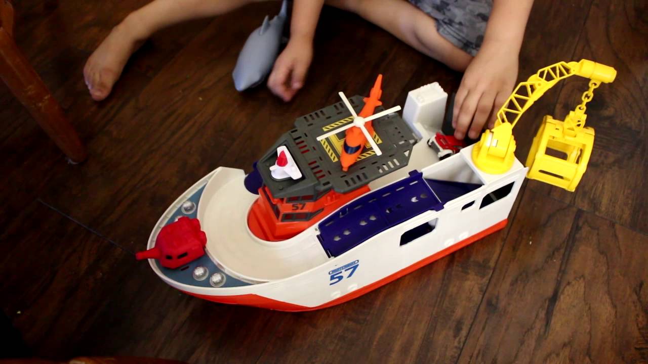 Matchbox Mission Marine Rescue Shark Ship| Unboxing/Playing - YouTube