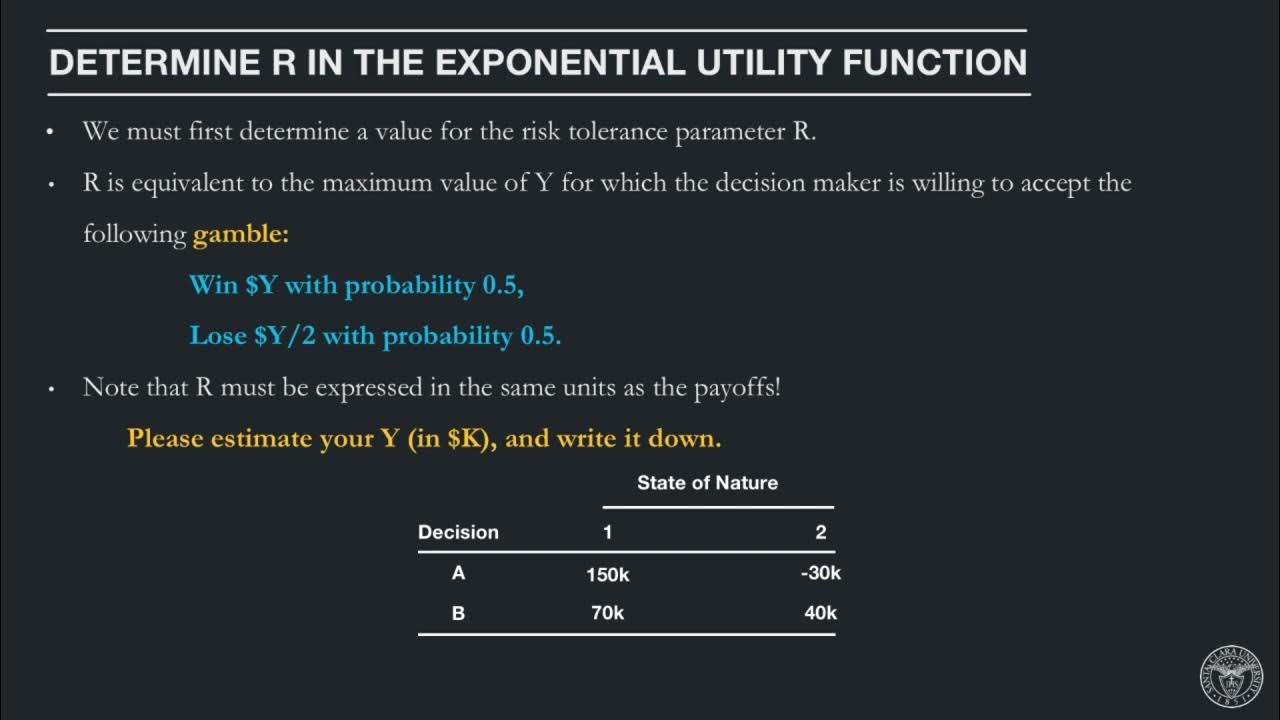 omis3202 m5 exponential utility function Source - YouTube