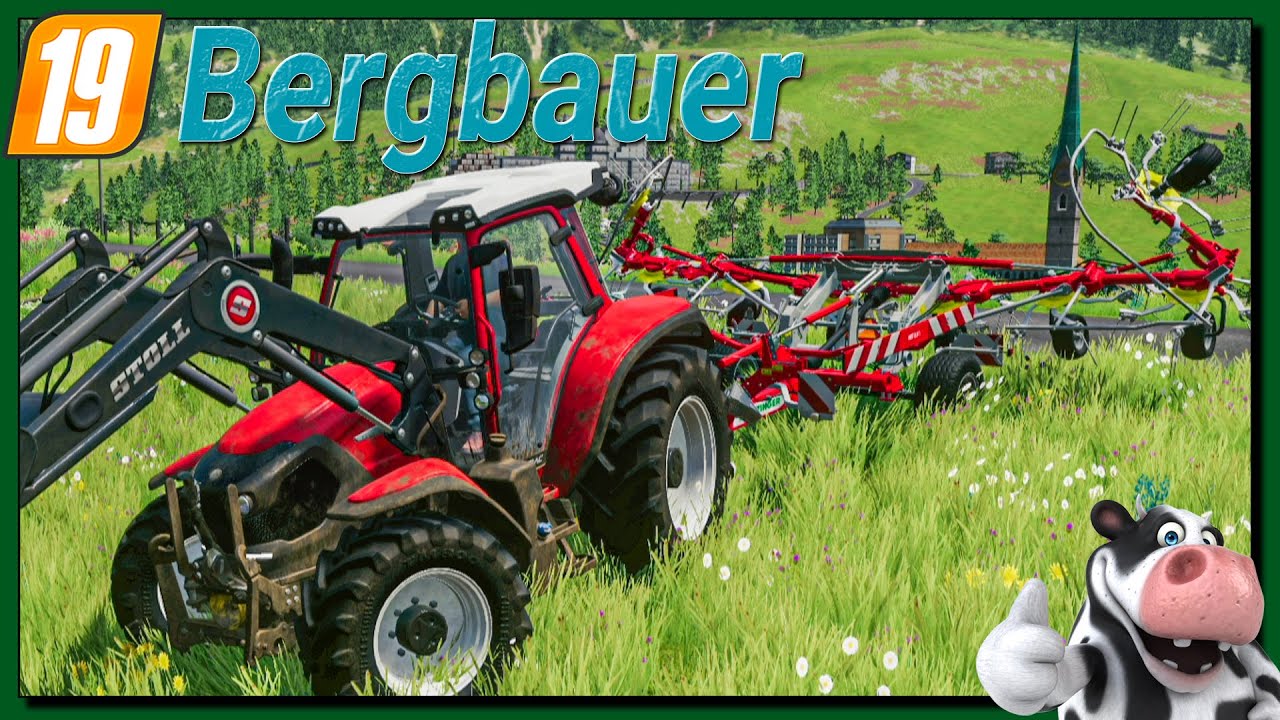 LS19 Bergbauer 🐄 Heu machen mit neuem Wender | ALPINE Landwirtschaft ...