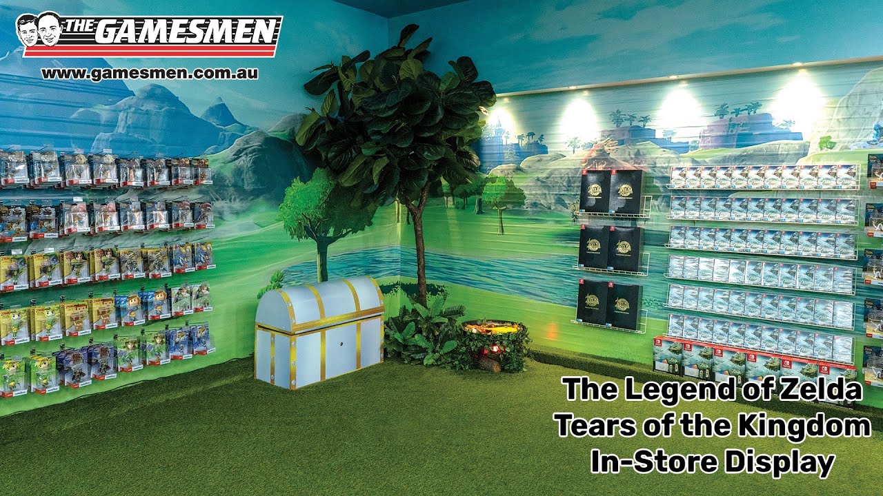 The Legend of Zelda: Tears of the Kingdom In Store Display At The ...