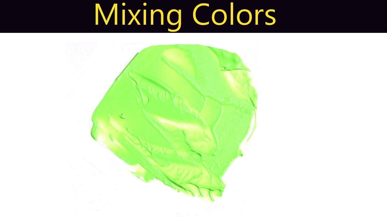 How To Make Eco Green Color Paint - Mixing Colors - YouTube
