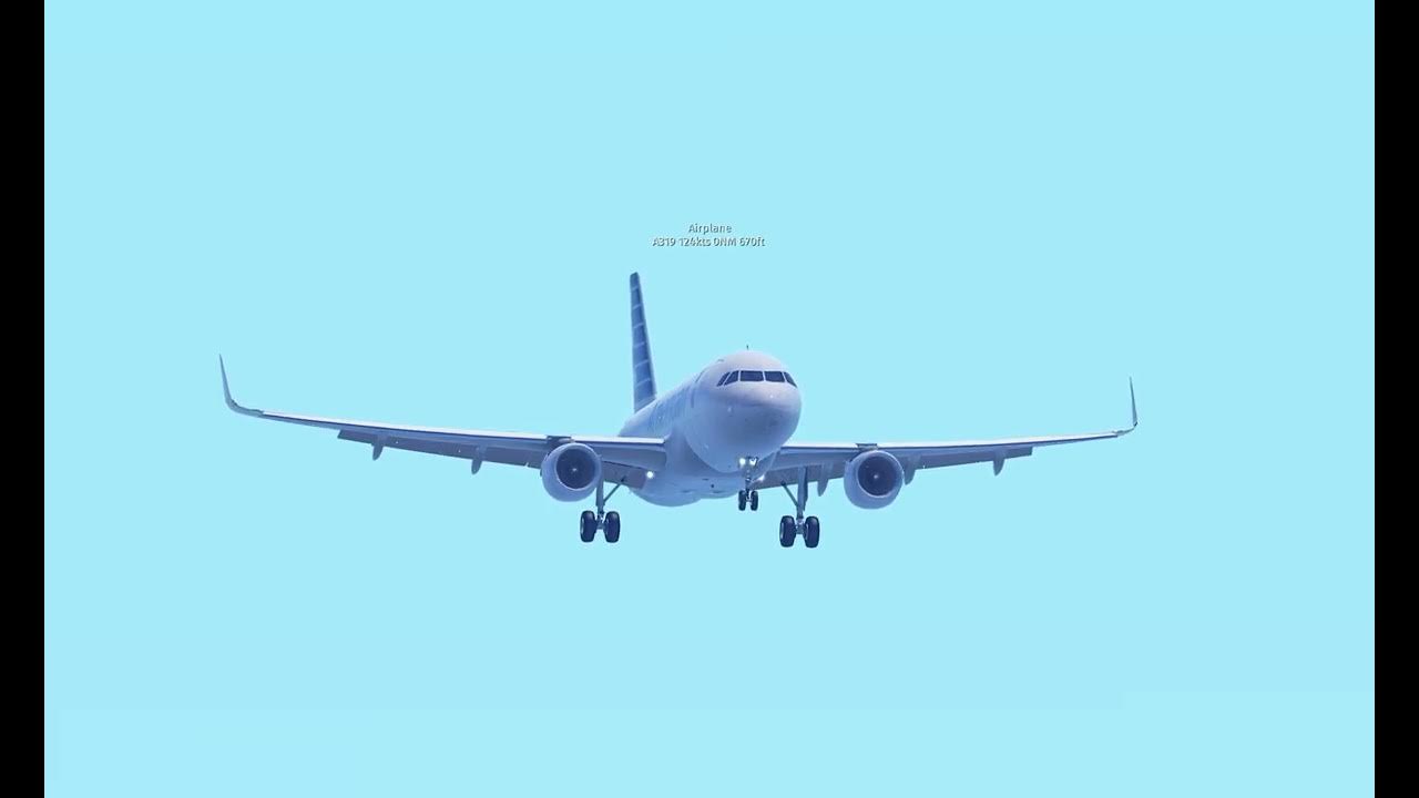 A319 American Airlines arrival into Los Angeles (KLAX) - YouTube