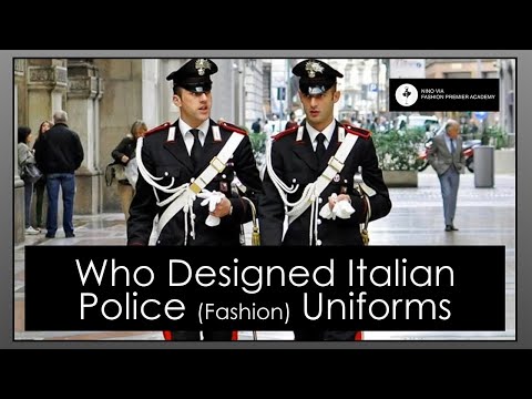 Who Designed Italian Police Uniforms