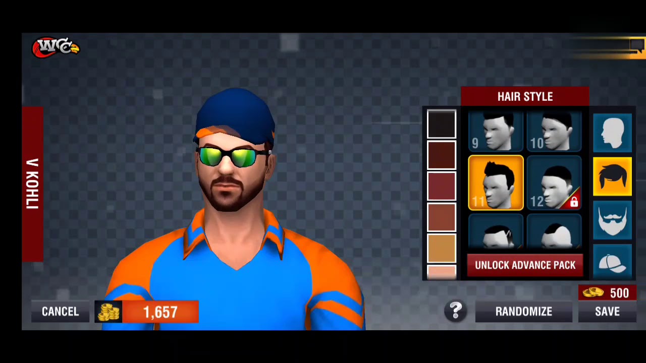 Indian players look in wcc2 - YouTube