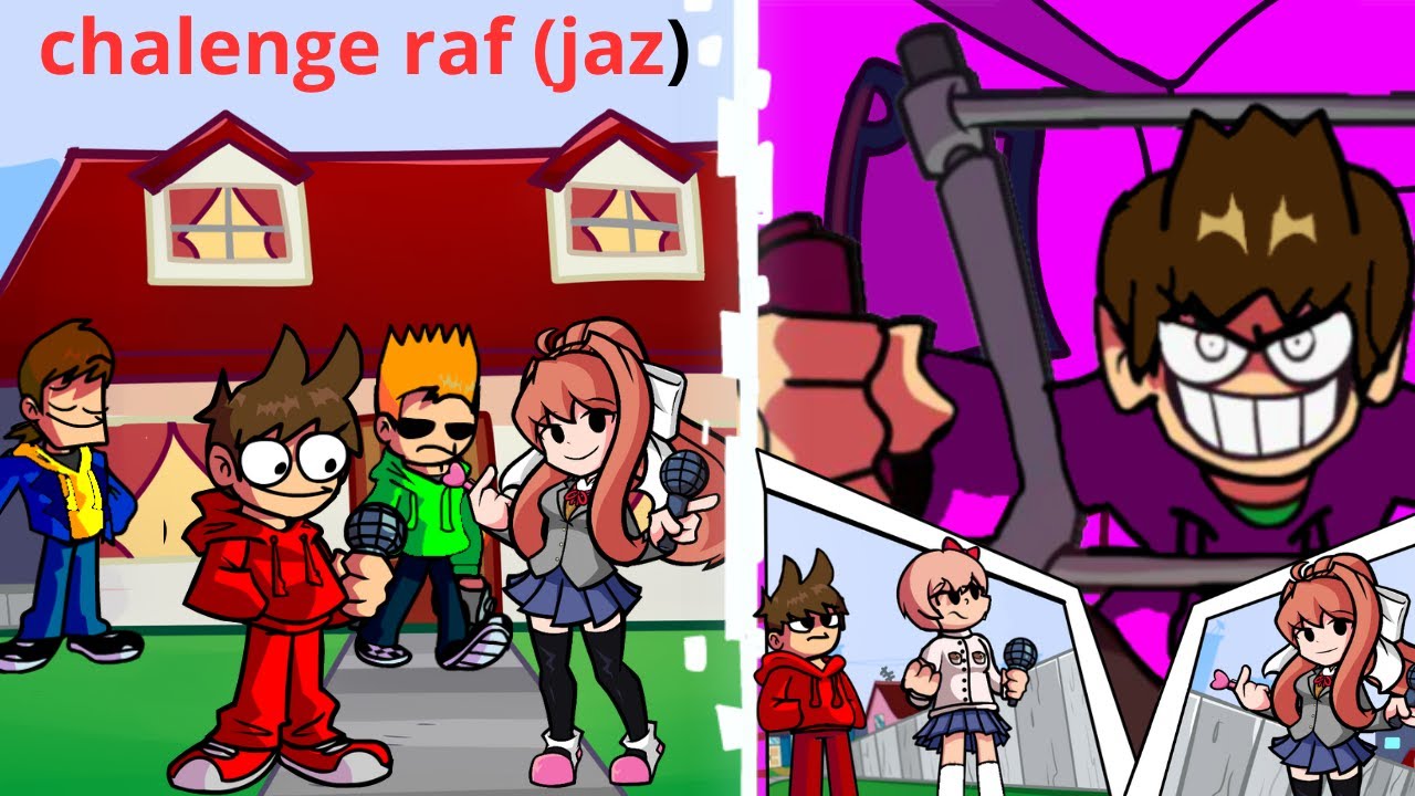 challenge raf (version challenge jaz ) + monika and sayori - YouTube