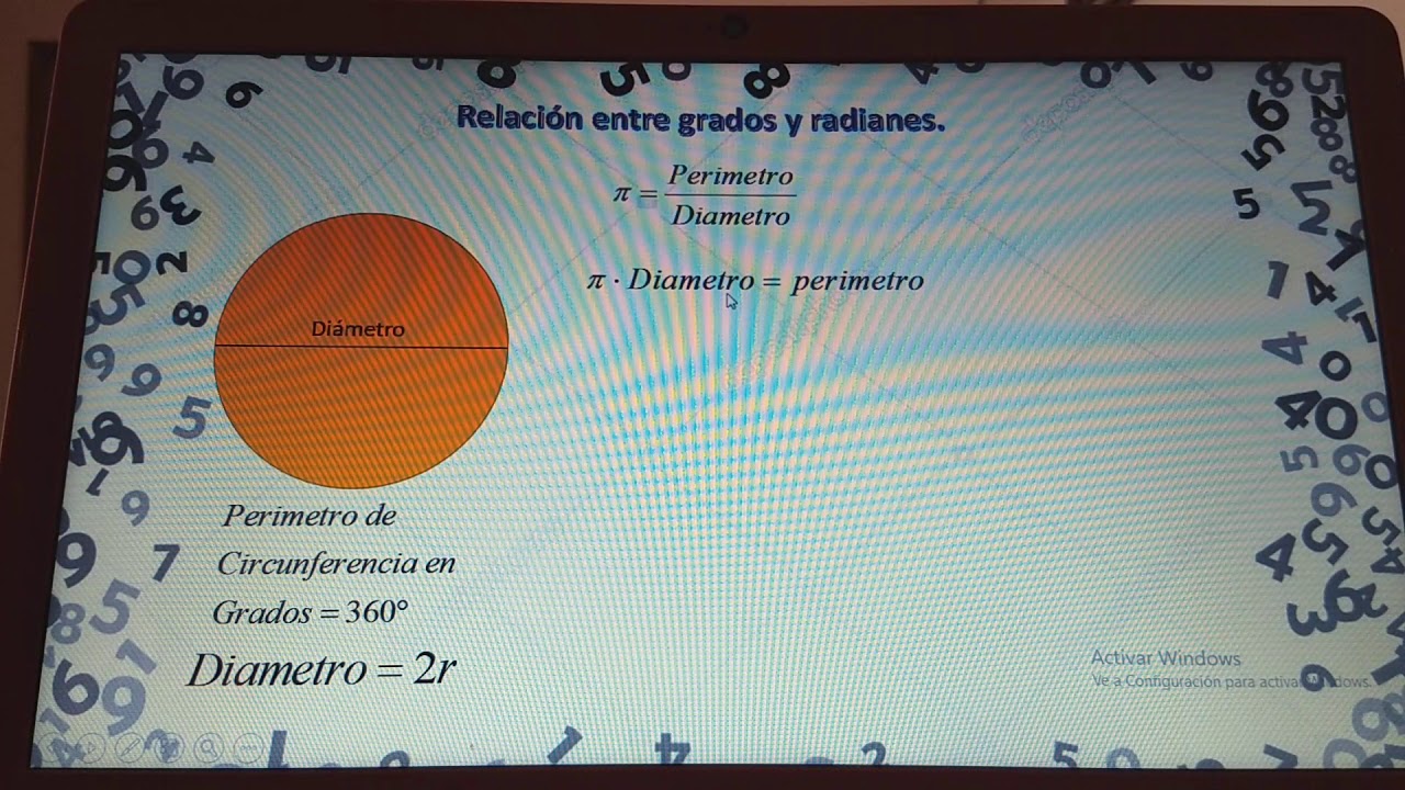 relación entre grados y radianes - YouTube