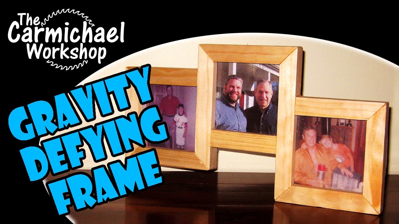 How to Make a Gravity Defying Picture Frame - Easy DIY Woodworking ...
