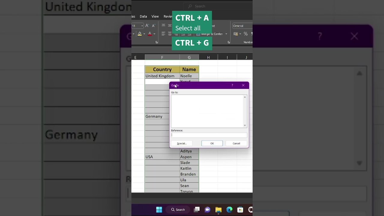 Automatically Fill Cells In Microsoft Excel Using Ctrl G YouTube Automatically Fill Cells In Microsoft Excel Using Ctrl G YouTube
