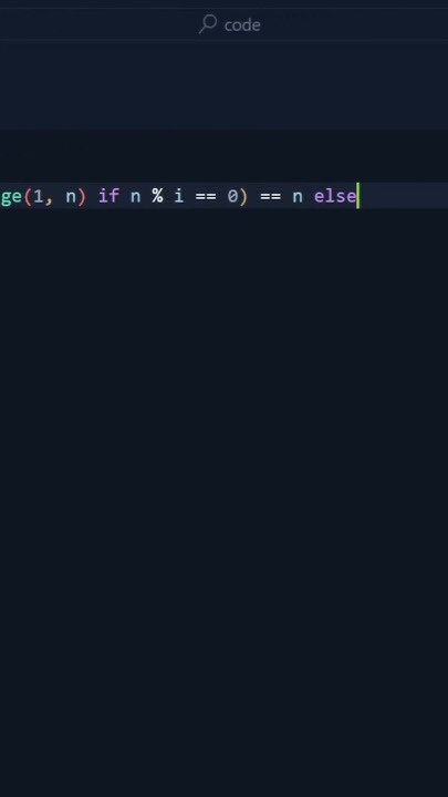 Perfect Number In Python Python Learnpython Programming Youtube