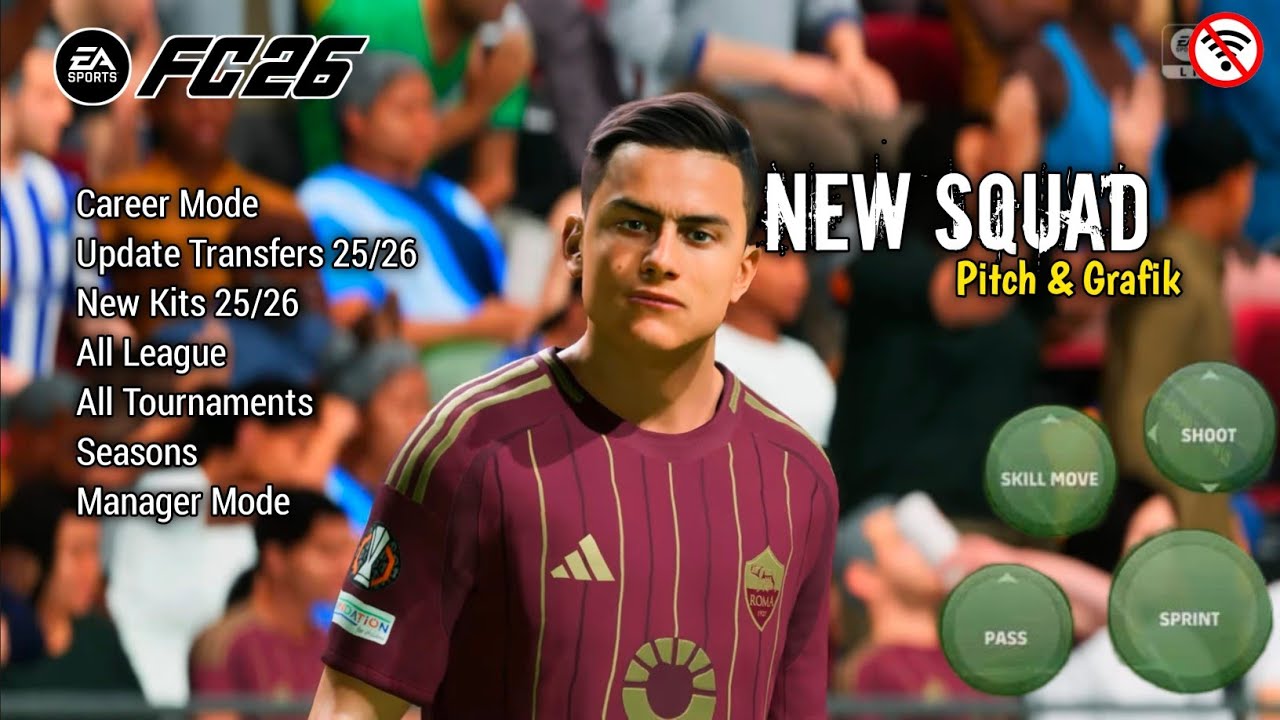 Fifa 16 mod Ea sports Fc 26 android offline New Update V49 New Squad ...