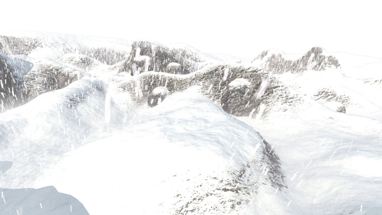 Snow Mountain_Falling Snow_ Autodesk Maya - YouTube