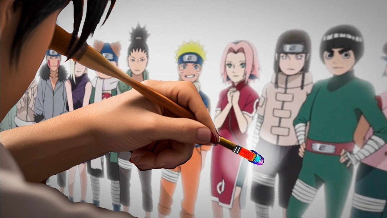 Painting EVERY Konoha 11 Team - YouTube