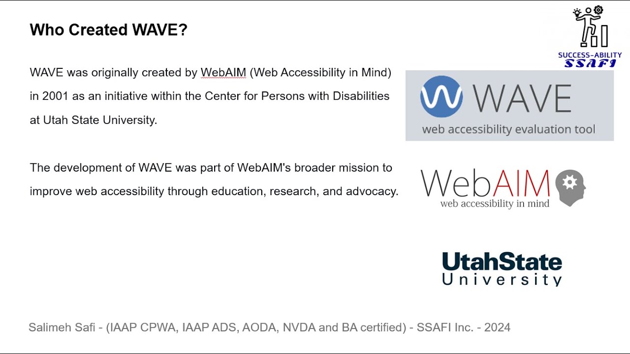 Who Created WAVE (Web Accessibility Evaluation Tool)? - Part 2 of 25 ...