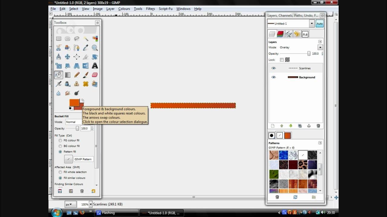Gimp Tutorial - making a userbar - YouTube