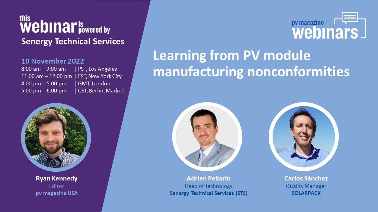 pv magazine Webinar | Learning from PV module manufacturing ...
