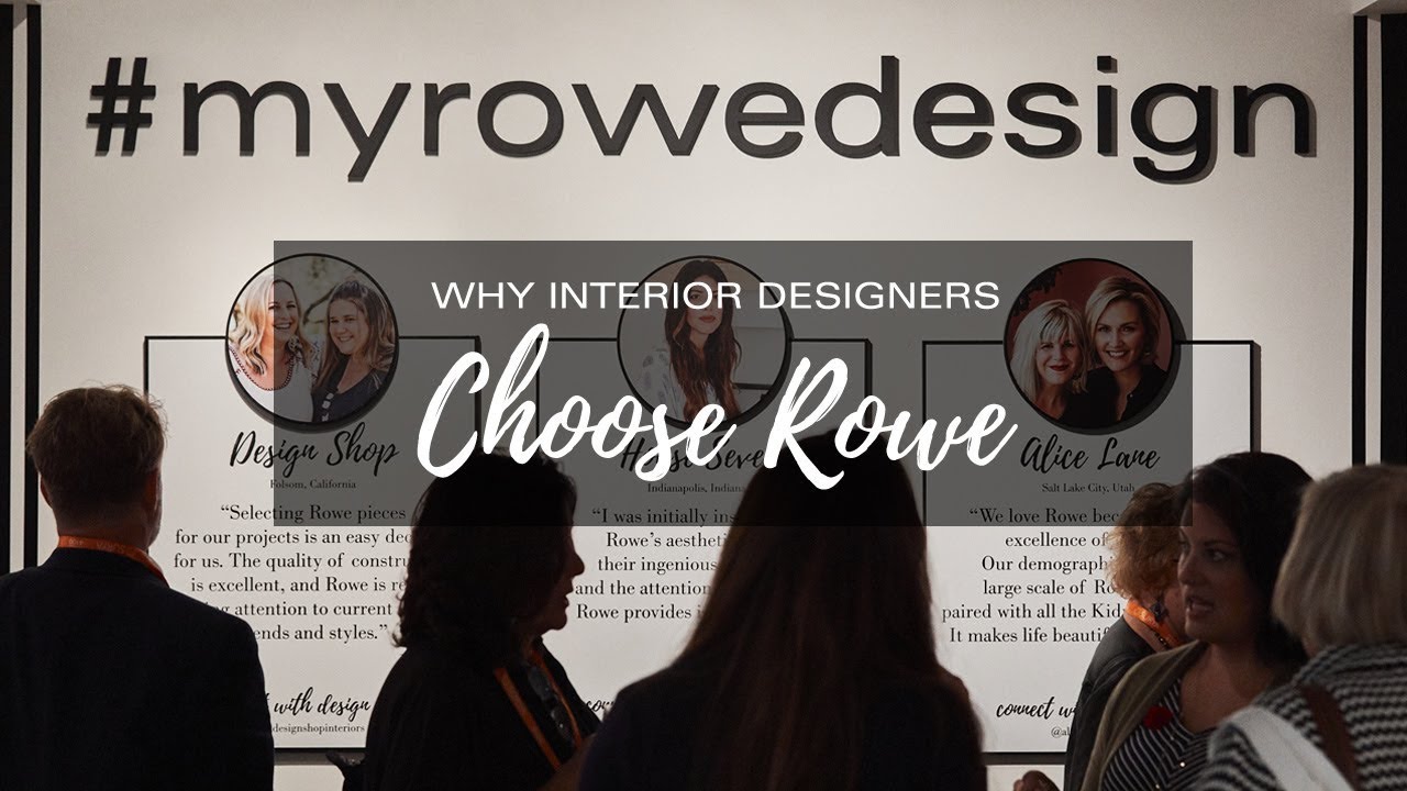 Why Interior Designers Choose Rowe Furniture - YouTube