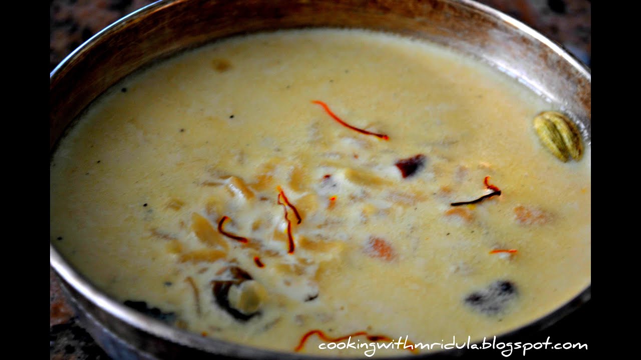 Andhra Style Poha Kheer - Atukula Payasam w/ English Subtitles - YouTube