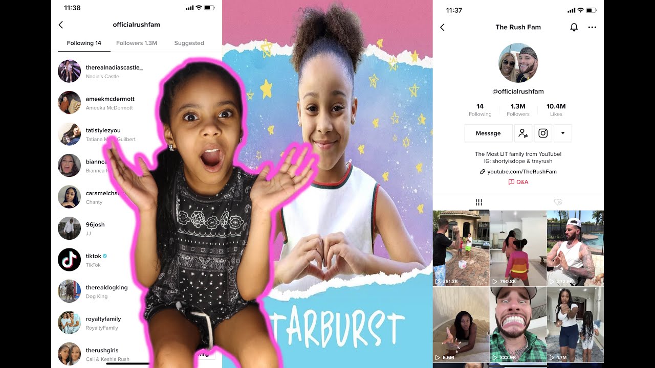 The Rush Fam / FamousTubeFamily Followed Me On Tik Tok! | Cali Sadé ...
