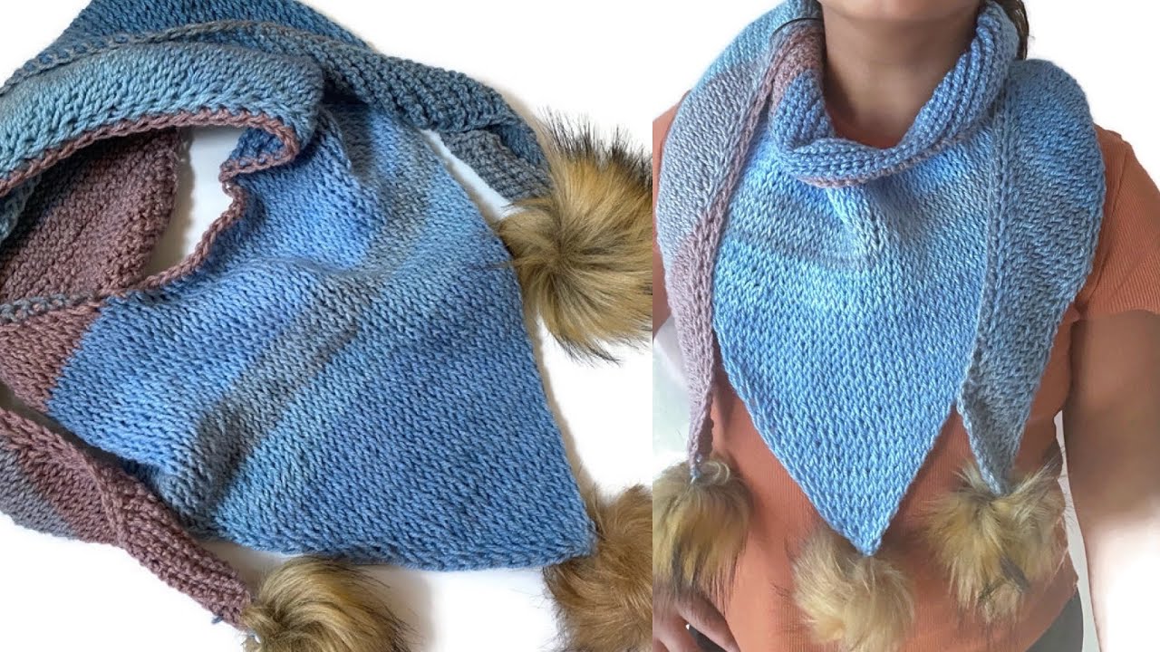 Foulard cache-cou au crochet tunisien - YouTube