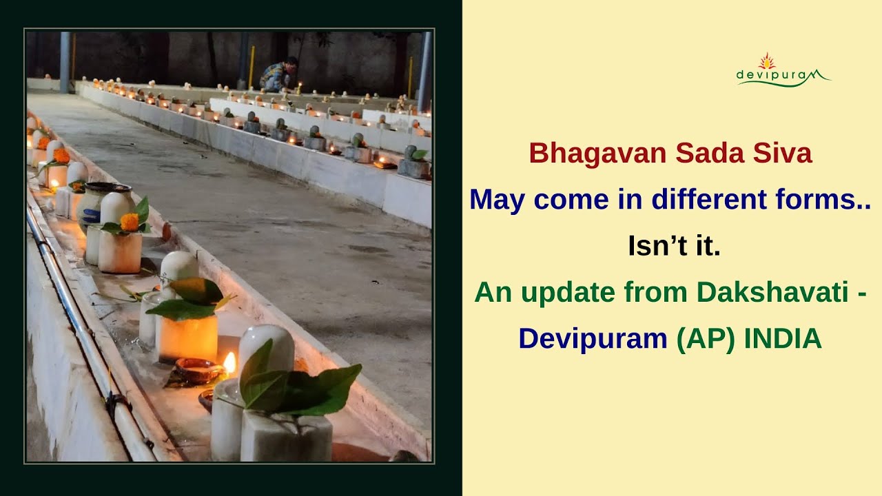 Seva Paramo Dharmah I Seva at Devipuram's Dakshavati DwiSahasra Linga ...