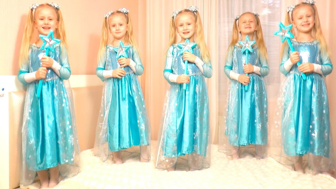 Five Little Babies Jumping on the Bed | Kids Song with Elsa - YouTube