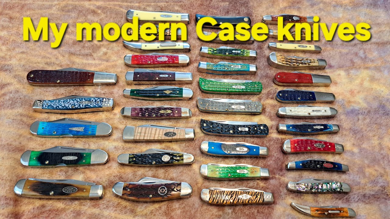 My modern Case knives. - YouTube