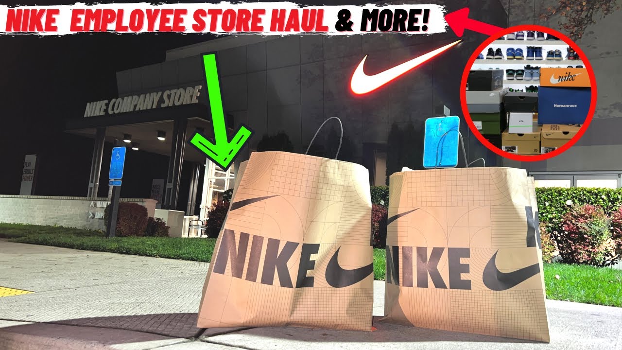 NIKE EMPLOYEE STORE SNEAKER HAUL & MORE! - YouTube